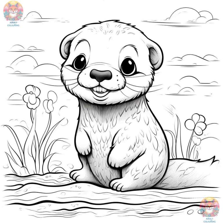 Otter-ly Adorable: A Journey Through Otter Coloring Pages ...