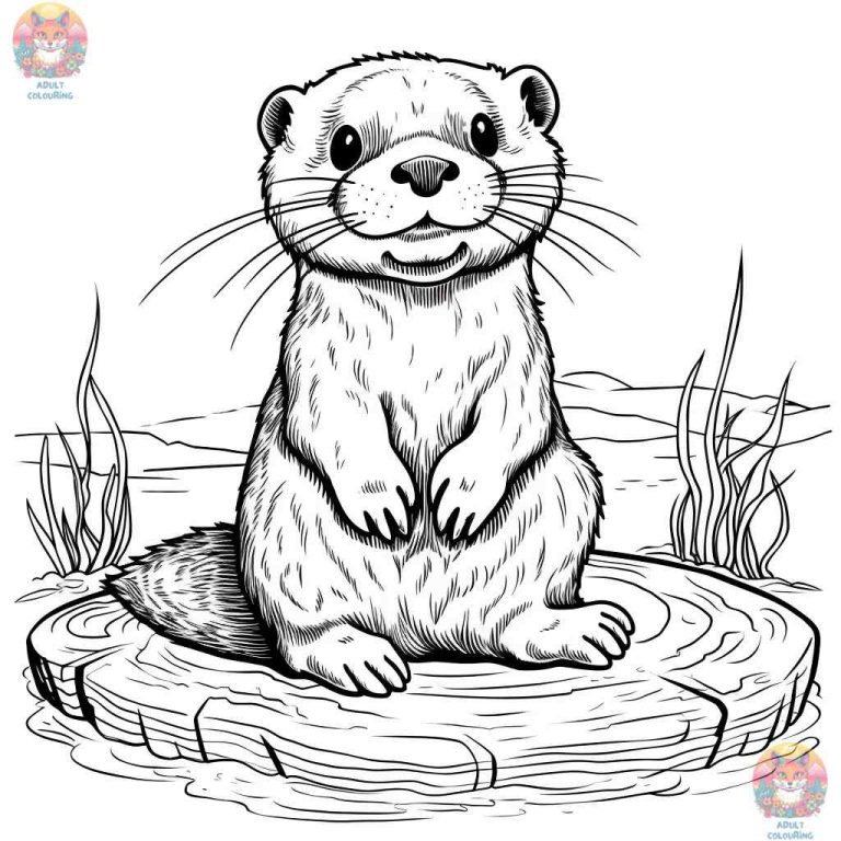 Otter-ly Adorable: A Journey Through Otter Coloring Pages ...