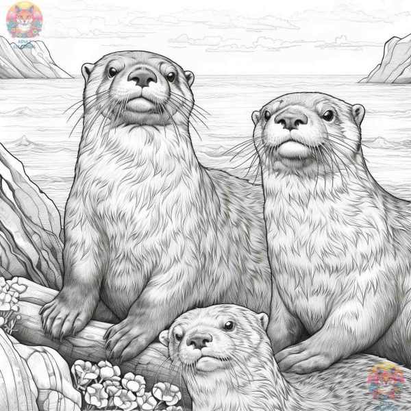 Otter-ly Adorable: A Journey Through Otter Coloring Pages ...