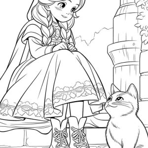 Fairytale Magic: Awesome Puss in Boots Coloring Pages - adultcolouring.com