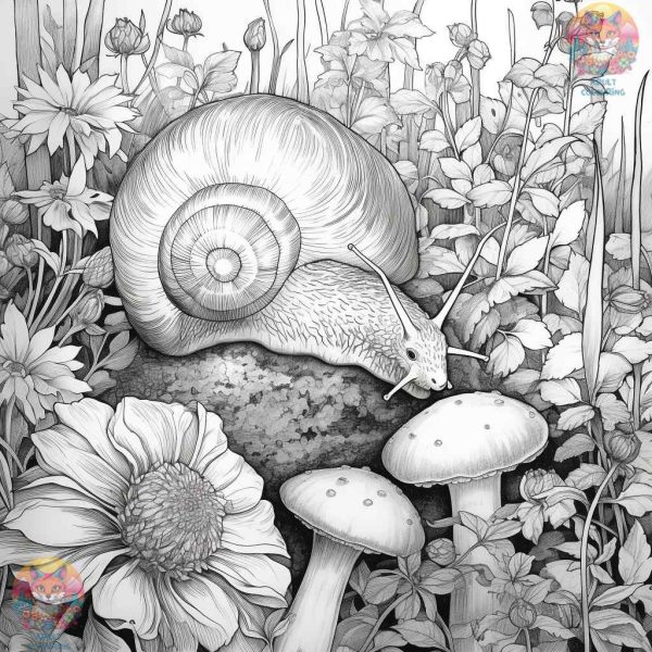 Introducing Our Awesome Snail Coloring Page Collection - adultcolouring.com