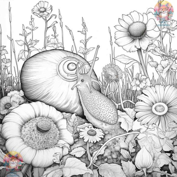 Introducing Our Awesome Snail Coloring Page Collection - adultcolouring.com