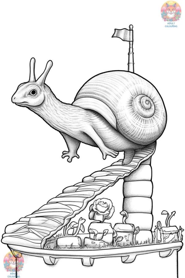 Introducing Our Awesome Snail Coloring Page Collection - adultcolouring.com