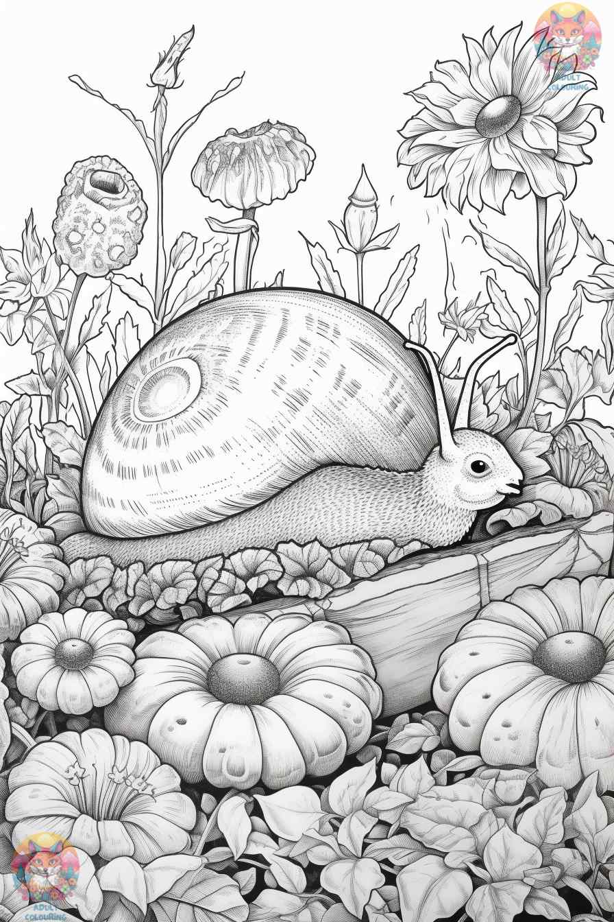 Introducing Our Awesome Snail Coloring Page Collection - adultcolouring.com