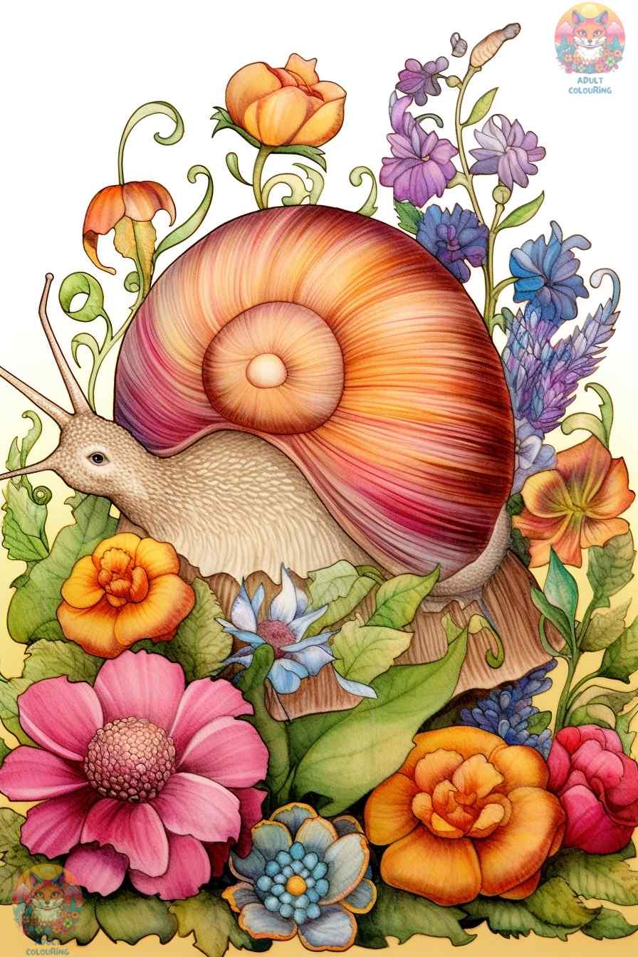 Introducing Our Awesome Snail Coloring Page Collection - adultcolouring.com