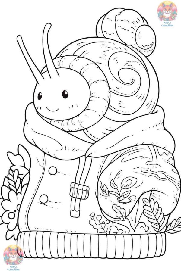 Introducing Our Awesome Snail Coloring Page Collection - adultcolouring.com