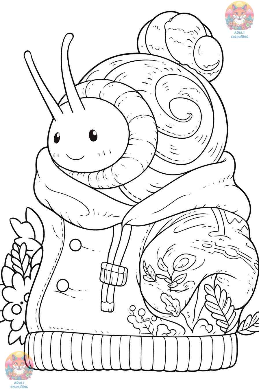 Introducing Our Awesome Snail Coloring Page Collection - adultcolouring.com
