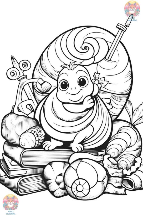 Introducing Our Awesome Snail Coloring Page Collection - adultcolouring.com