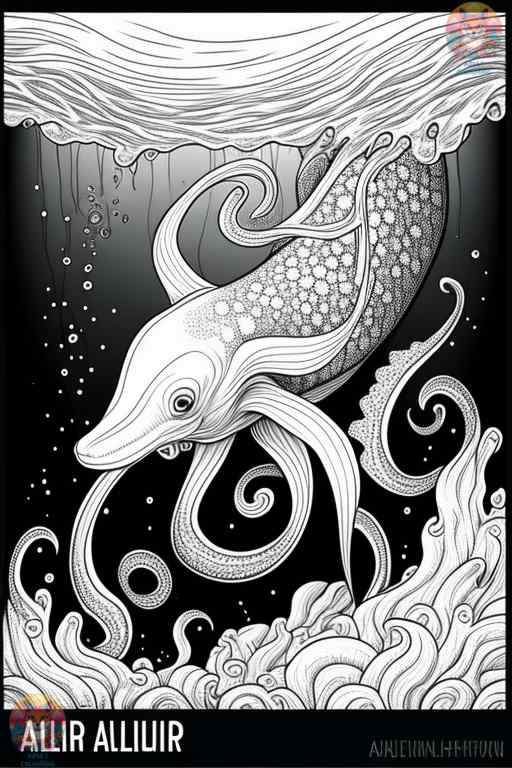A Deep Dive Into the Best Squid Coloring Pages - adultcolouring.com