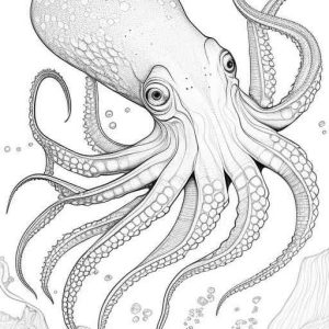A Deep Dive Into the Best Squid Coloring Pages - adultcolouring.com