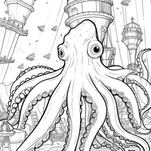 A Deep Dive Into the Best Squid Coloring Pages - adultcolouring.com