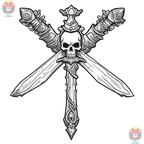 Forge Your Adventure: Experience our Unique Sword Coloring Pages ...