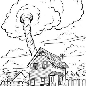 Twist and Shout: Uncover the Thrill with Unique Tornado Coloring Pages ...