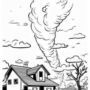 Twist and Shout: Uncover the Thrill with Unique Tornado Coloring Pages ...