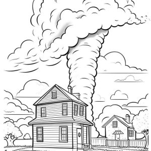 Twist and Shout: Uncover the Thrill with Unique Tornado Coloring Pages ...