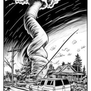 Twist and Shout: Uncover the Thrill with Unique Tornado Coloring Pages ...