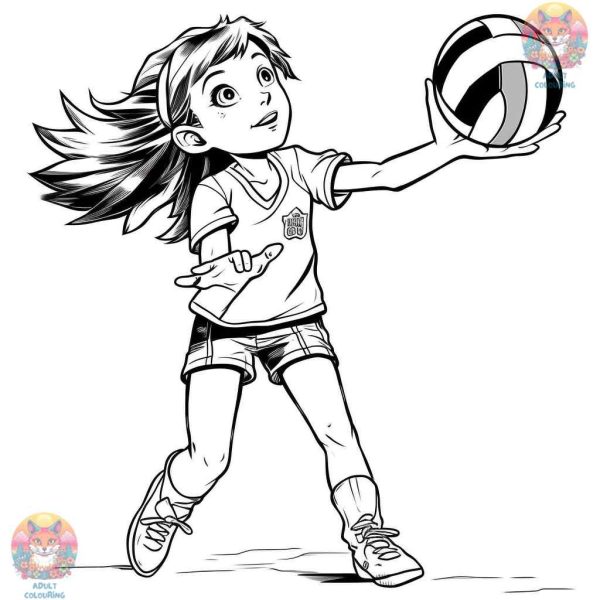 Spike Your Creativity: Dive into the Best Volleyball Coloring Pages ...