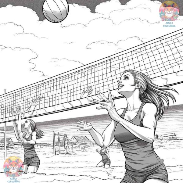Spike Your Creativity: Dive into the Best Volleyball Coloring Pages ...