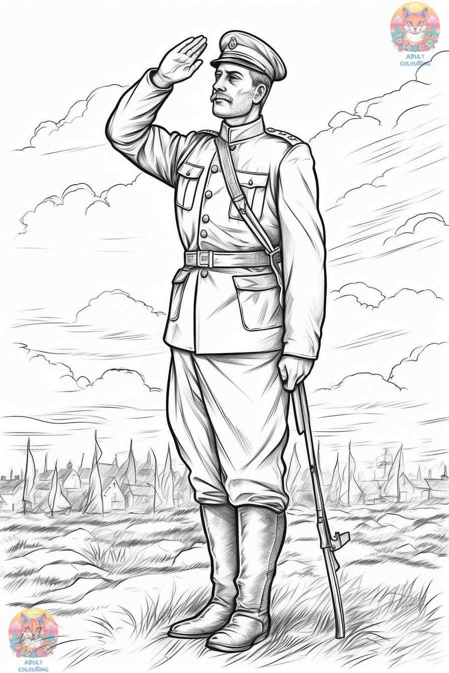 Stepping into the Battlefield with Soldier Coloring Pages ...