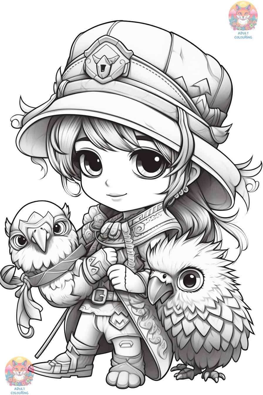 Bring Kawaii to Life: Free Chibi Coloring Pages - adultcolouring.com