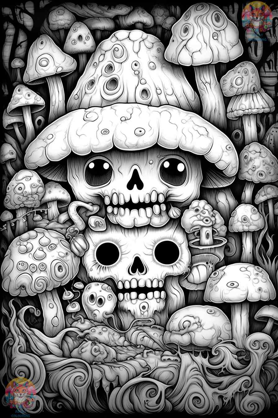 Adorably Eerie: Free High Quality Creepy Kawaii Coloring Pages ...