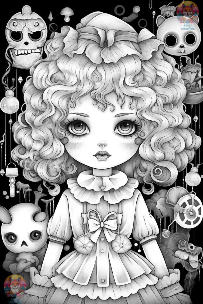 Adorably Eerie: Free High Quality Creepy Kawaii Coloring Pages ...