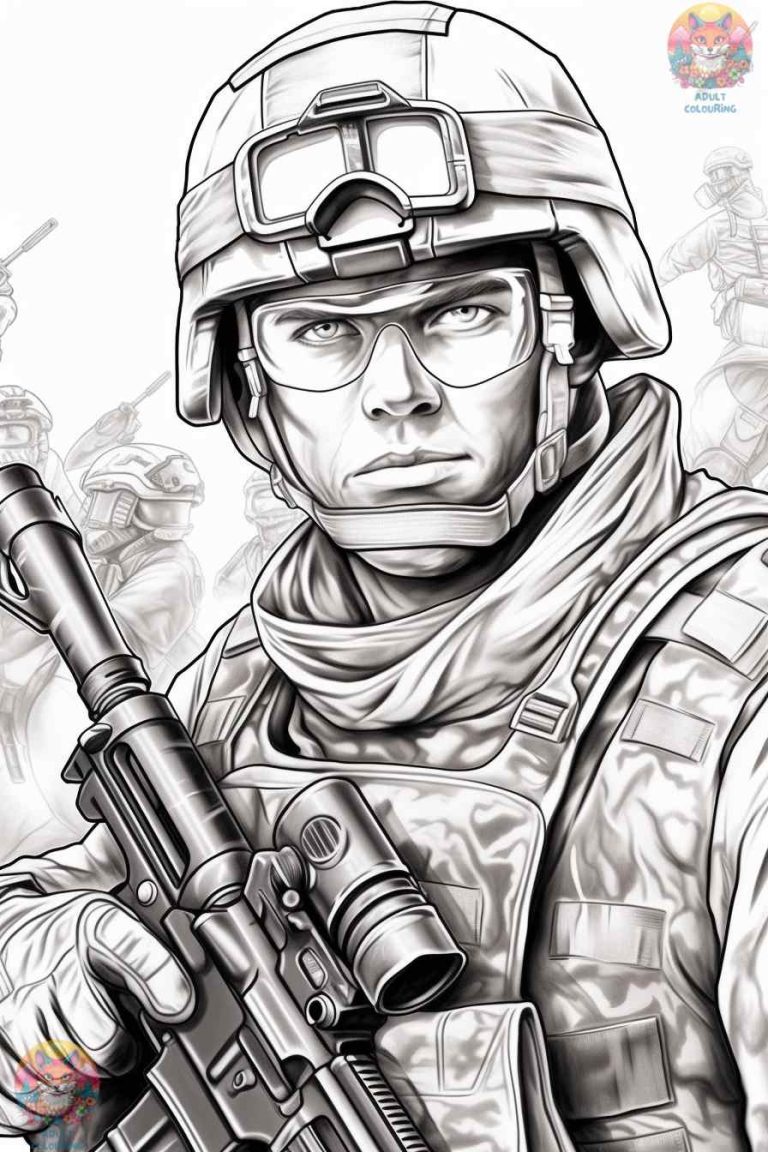 Stepping into the Battlefield with Soldier Coloring Pages ...