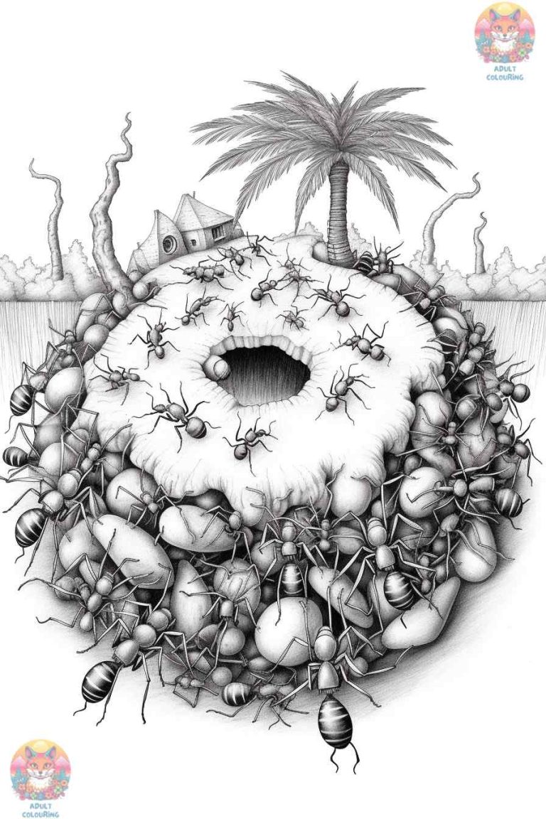 The World of Ants: Free Ant Coloring Pages - adultcolouring.com