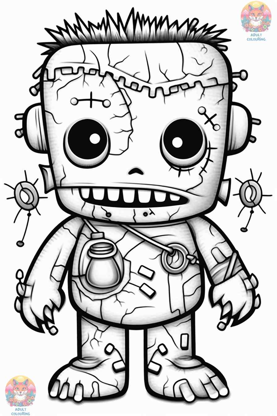 Adorably Eerie: Free High Quality Creepy Kawaii Coloring Pages ...