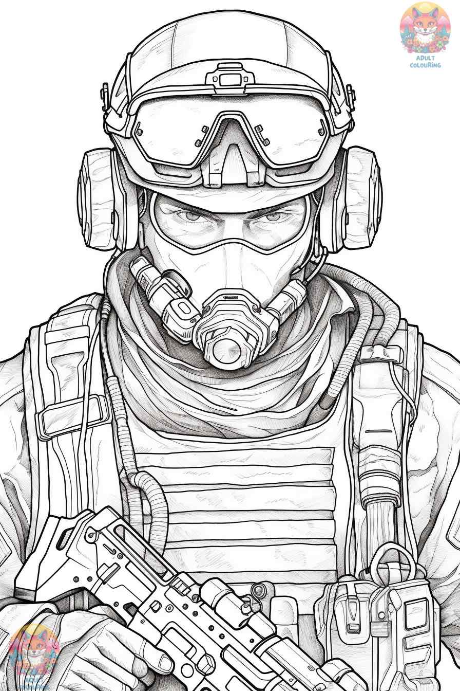 Stepping into the Battlefield with Soldier Coloring Pages ...