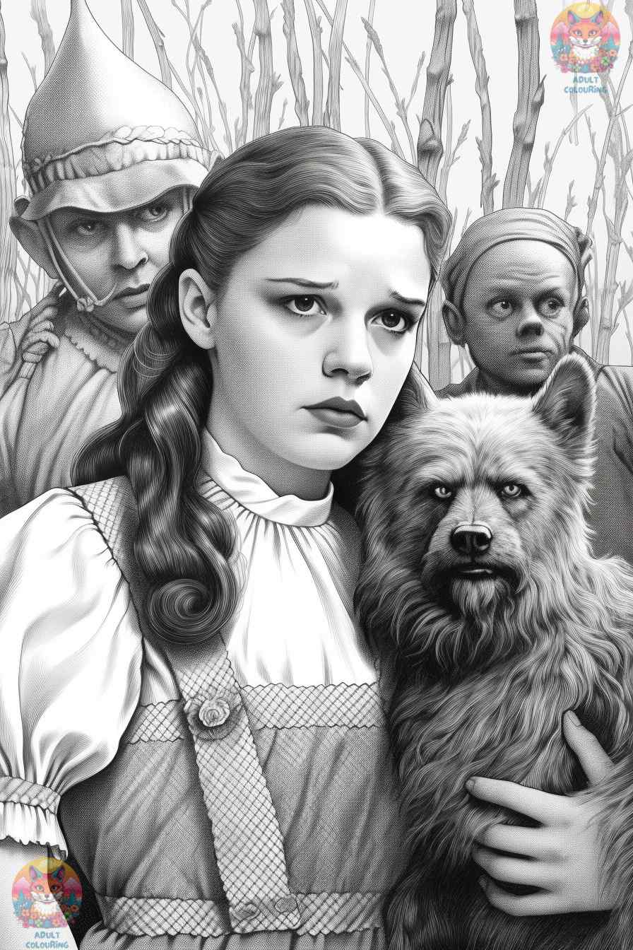 Free Wizard of Oz Coloring Pages For All Ages - adultcolouring.com