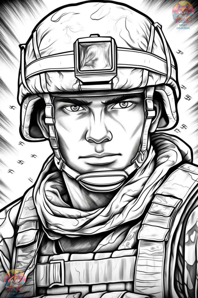 Stepping into the Battlefield with Soldier Coloring Pages ...