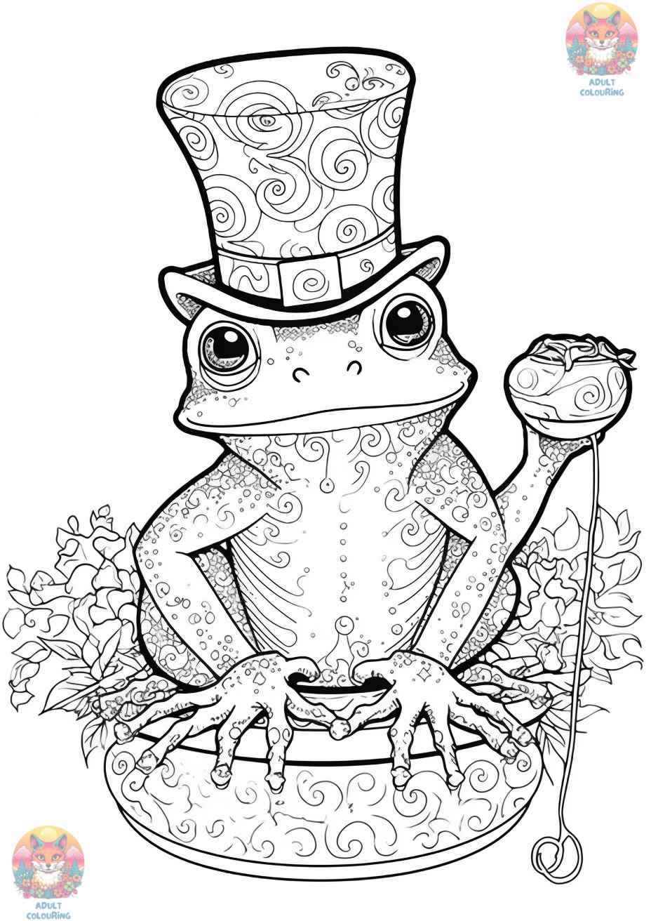 Colorful Leap: Cute Frog Coloring Pages for Your Little Artist ...