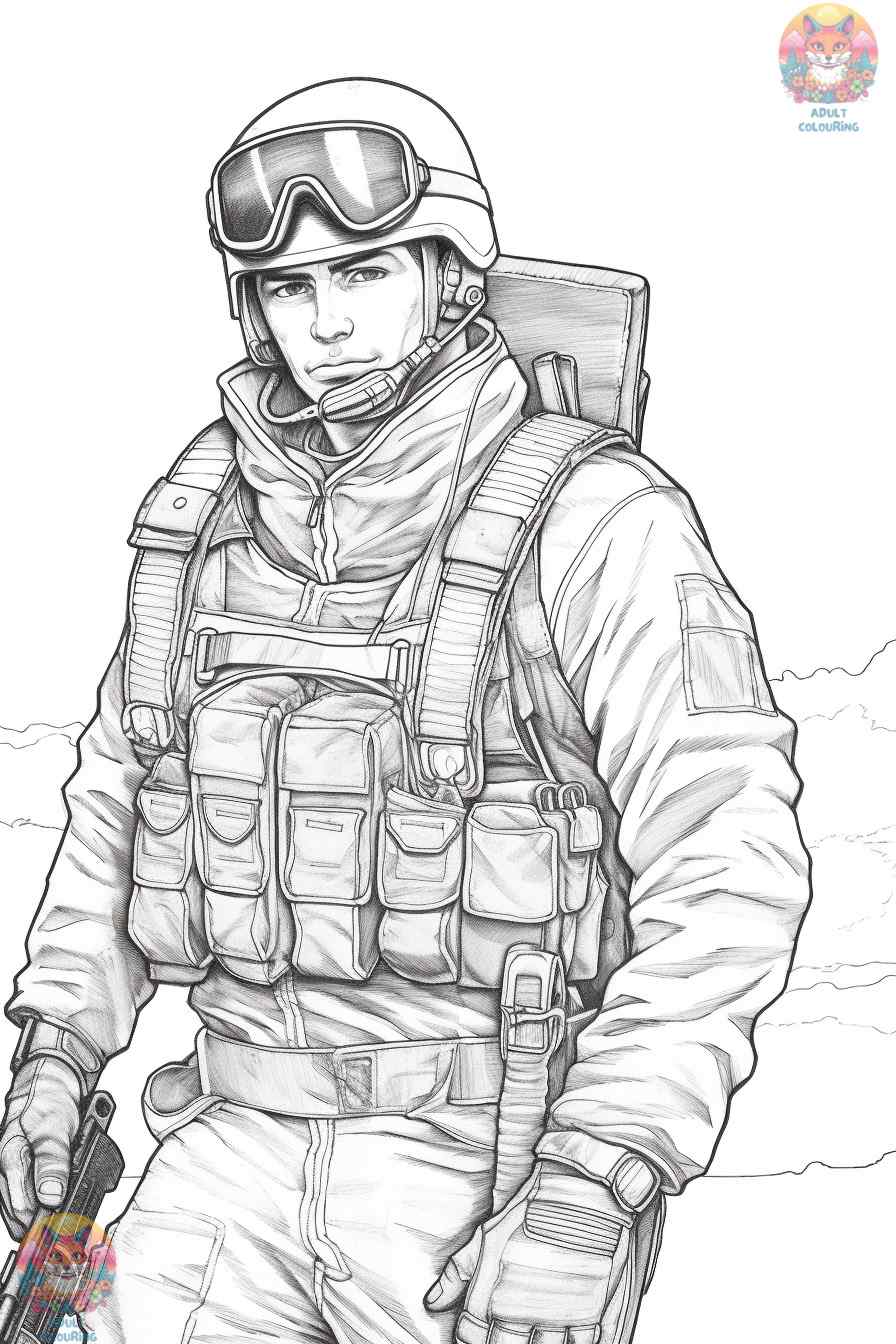 Stepping into the Battlefield with Soldier Coloring Pages ...