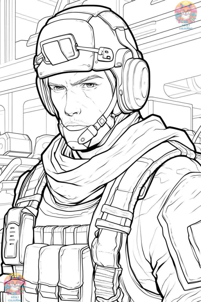 Stepping into the Battlefield with Soldier Coloring Pages ...