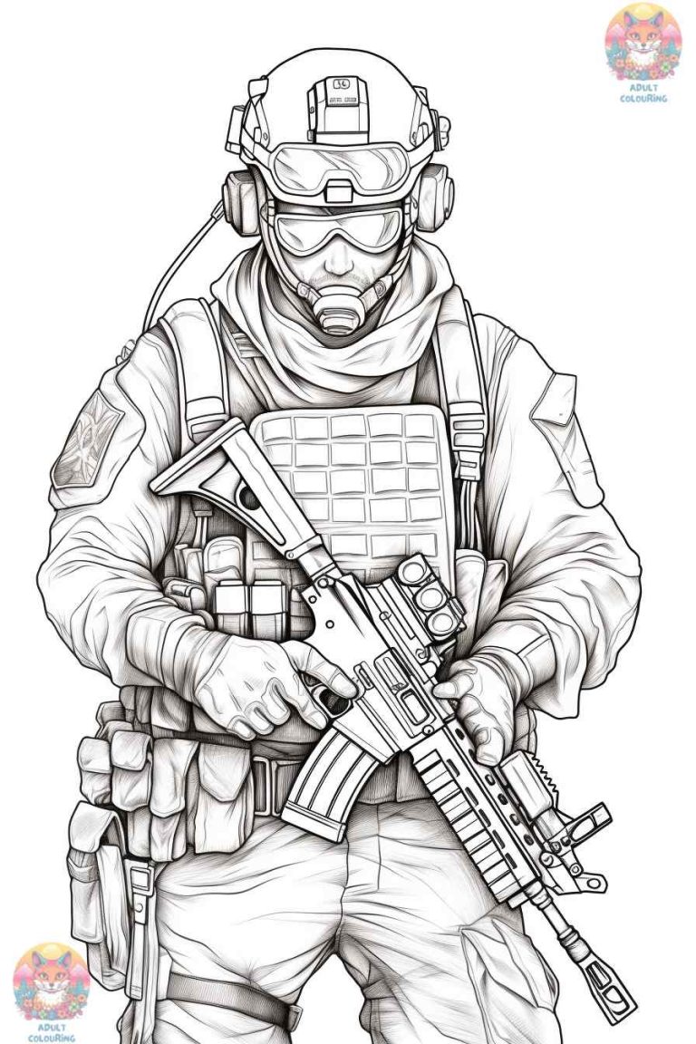 Stepping into the Battlefield with Soldier Coloring Pages ...