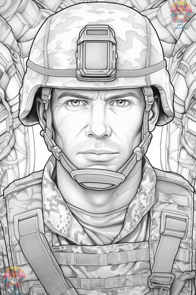 Stepping into the Battlefield with Soldier Coloring Pages ...