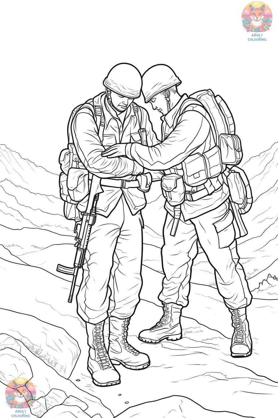Stepping into the Battlefield with Soldier Coloring Pages ...