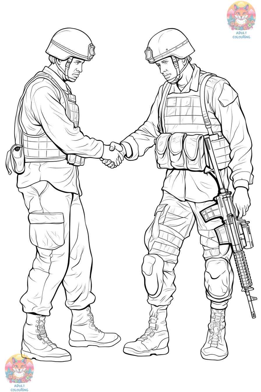 Stepping into the Battlefield with Soldier Coloring Pages ...