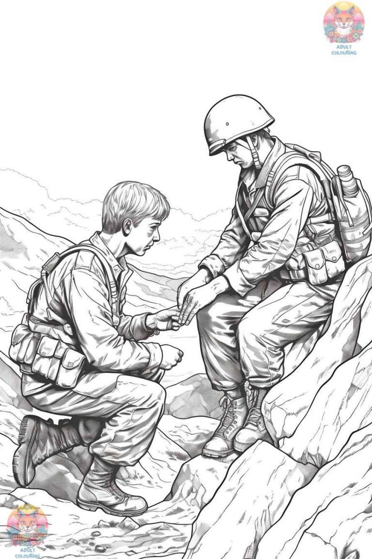 Stepping into the Battlefield with Soldier Coloring Pages ...
