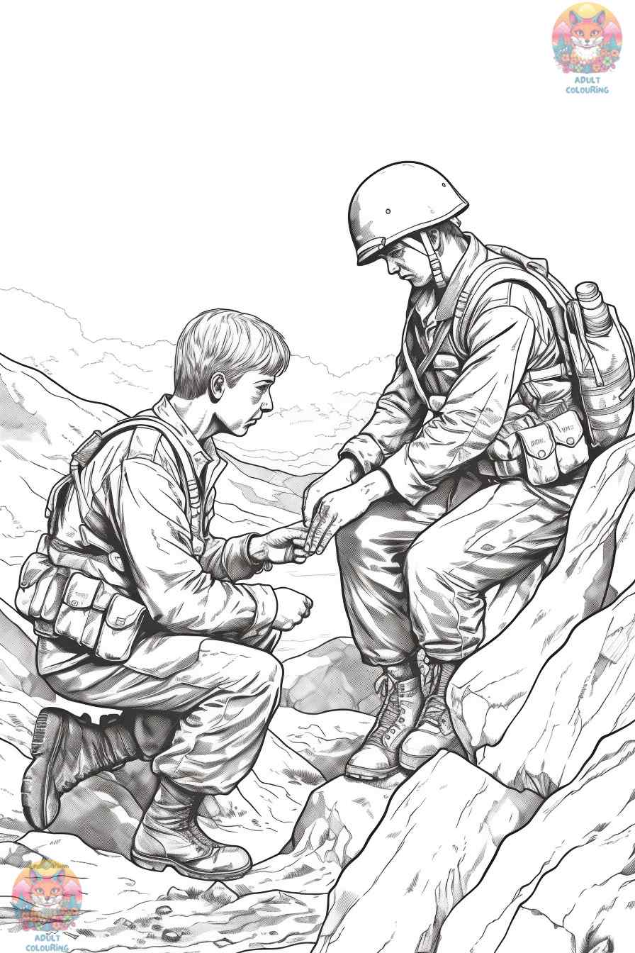 Stepping into the Battlefield with Soldier Coloring Pages ...