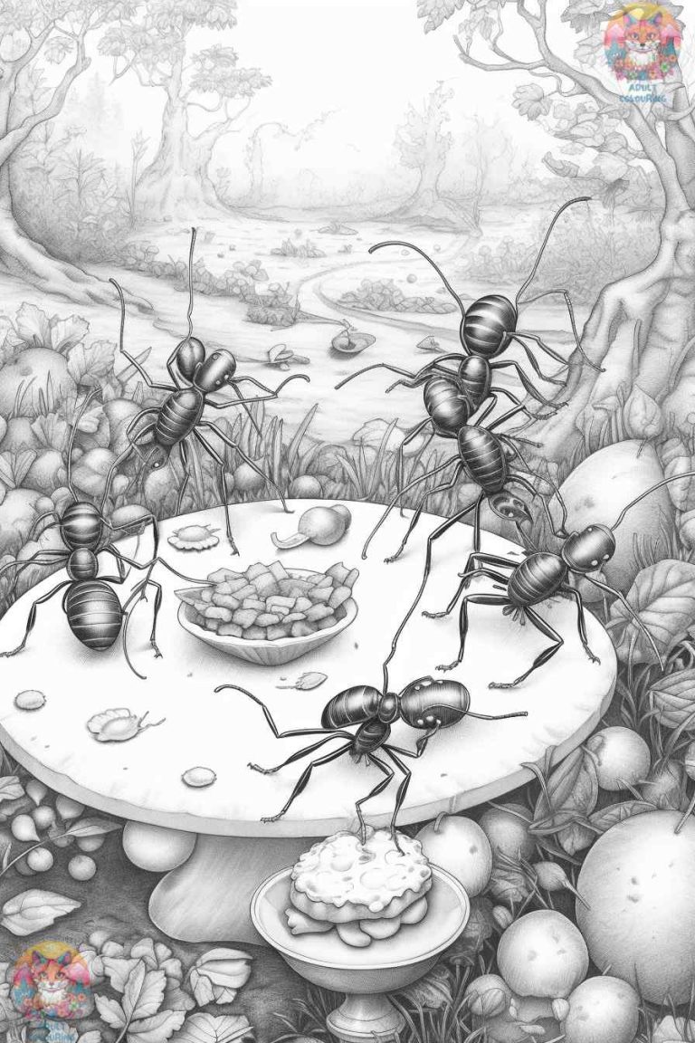 The World of Ants: Free Ant Coloring Pages - adultcolouring.com