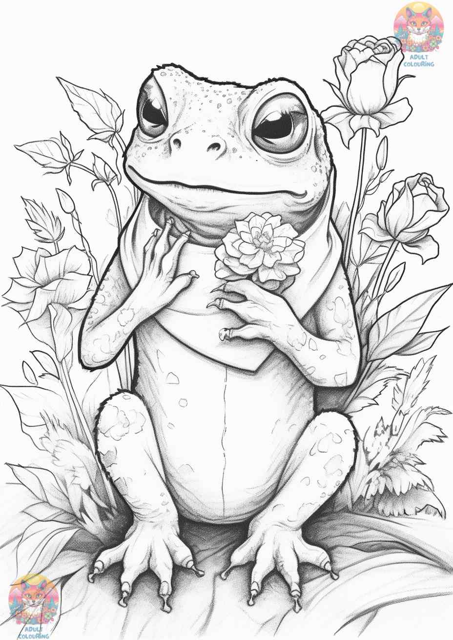 Colorful Leap: Cute Frog Coloring Pages for Your Little Artist ...