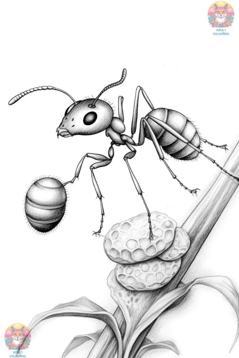 The World of Ants: Free Ant Coloring Pages - adultcolouring.com