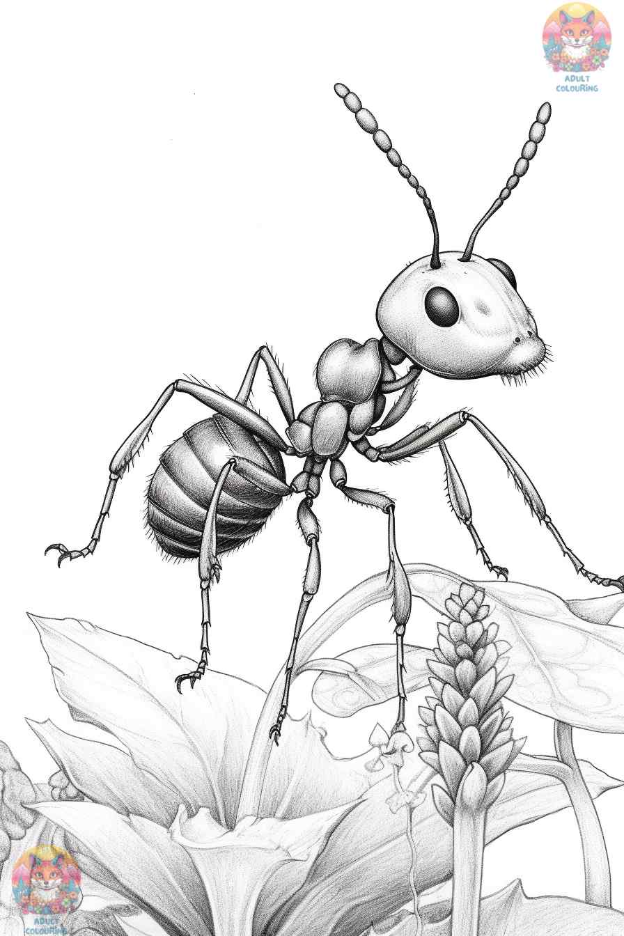 The World of Ants: Free Ant Coloring Pages - adultcolouring.com