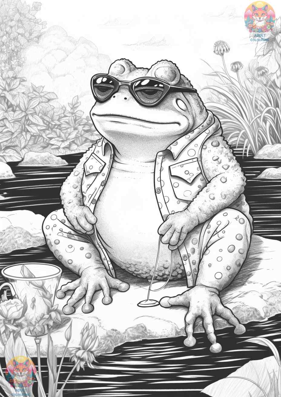 Colorful Leap: Cute Frog Coloring Pages for Your Little Artist ...