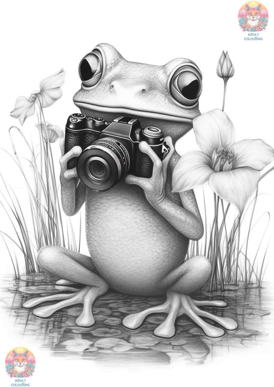 Colorful Leap: Cute Frog Coloring Pages for Your Little Artist ...