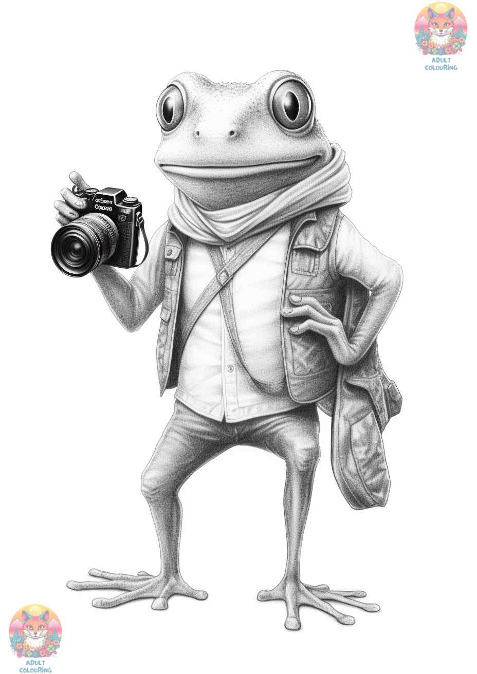 Colorful Leap: Cute Frog Coloring Pages for Your Little Artist ...
