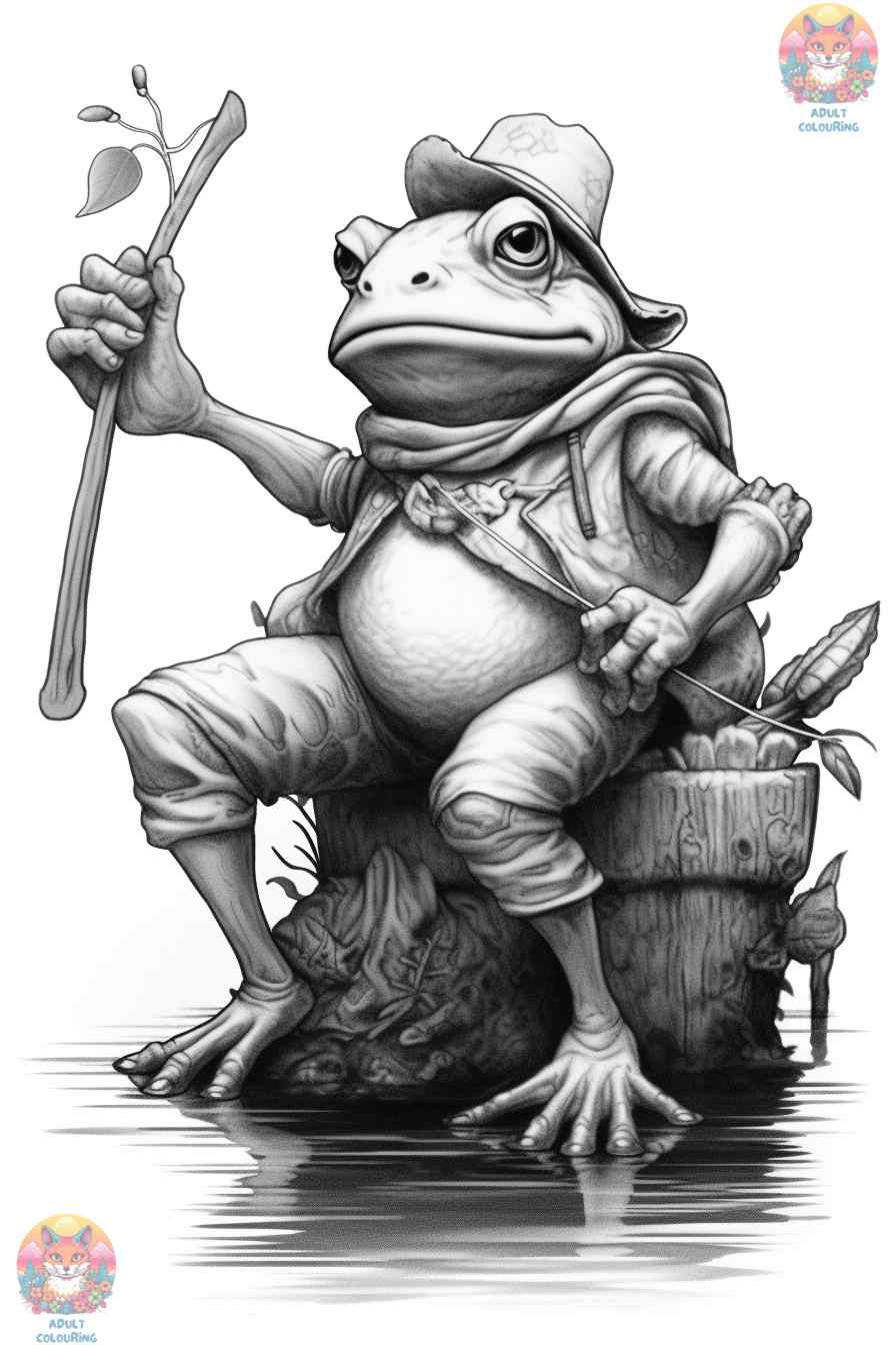 Colorful Leap: Cute Frog Coloring Pages for Your Little Artist ...