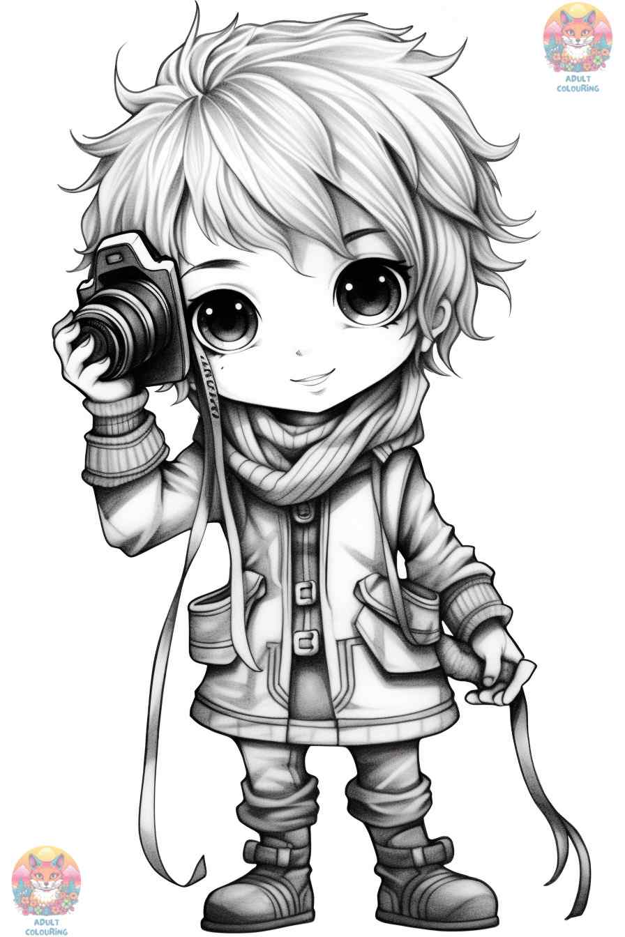 Bring Kawaii to Life: Free Chibi Coloring Pages - adultcolouring.com